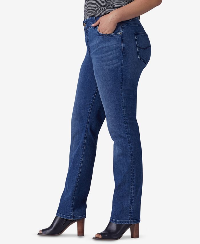 Lee Platinum Plus & Petite Plus Size Straight-Leg Jeans - Macy's