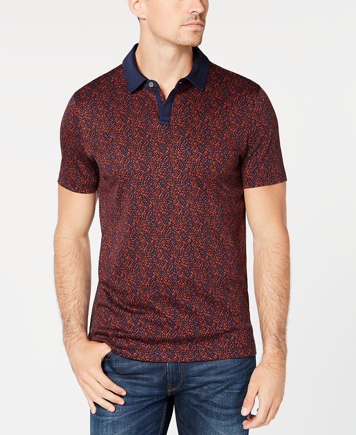 Michael Kors Mens Dot Print Polo - Macy's