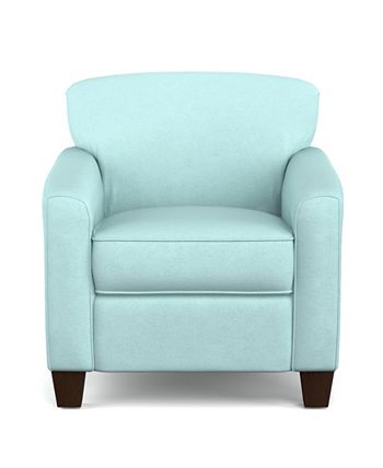 Handy Living Leonardo Microfiber Arm Chair and Ottoman - Macy's