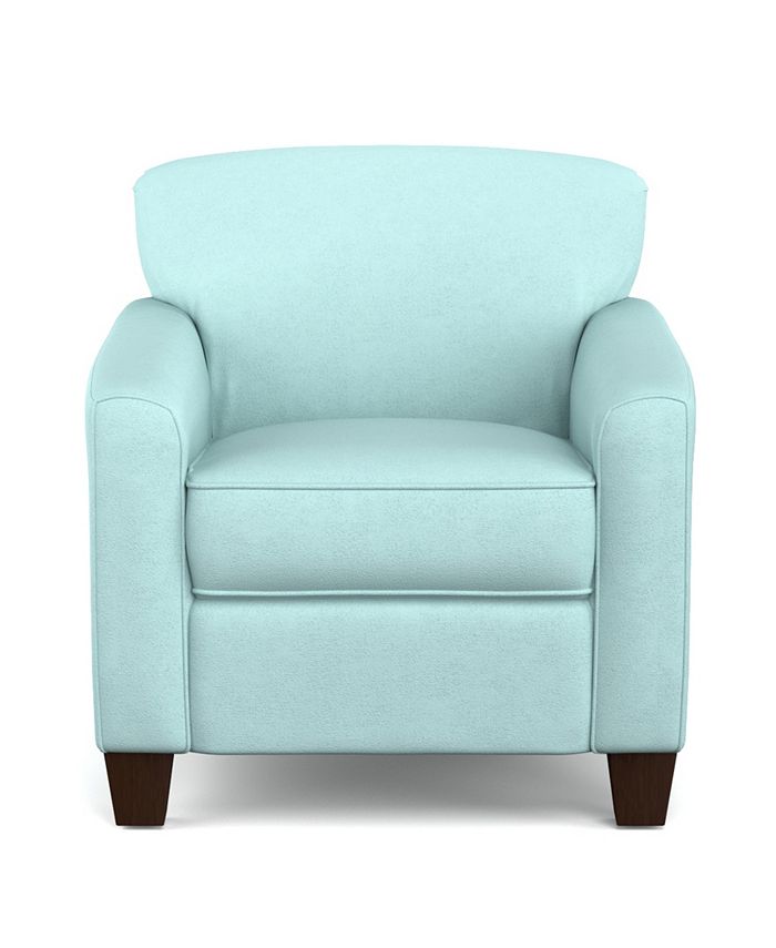 Handy Living Leonardo Microfiber Arm Chair and Ottoman - Macy's