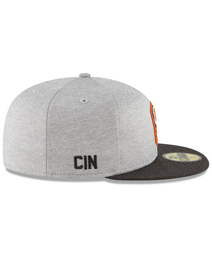 New Era Cincinnati Bengals On Field Sideline Road 59FIFTY FITTED Cap ...