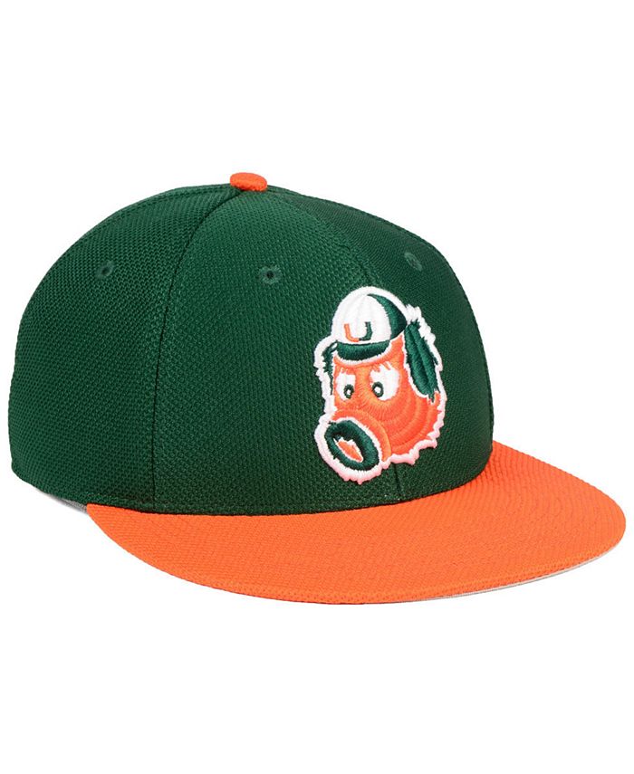 adidas Miami Hurricanes On-Field Baseball Fitted Cap - Macy's