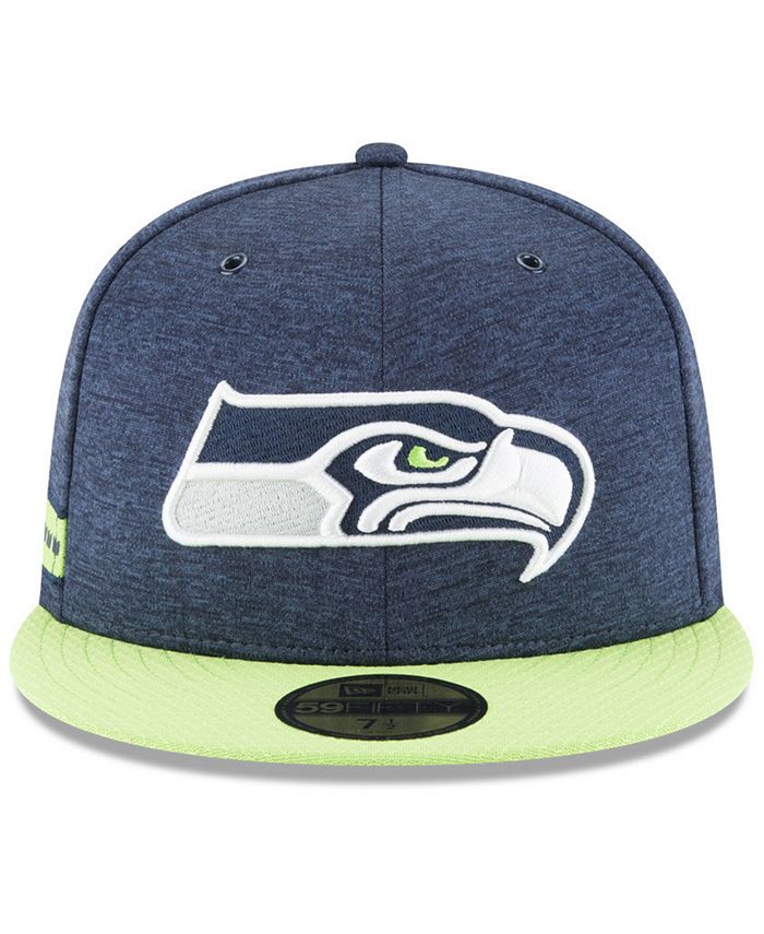 New Era Seattle Seahawks On Field Sideline Home 59FIFTY FITTED Cap - Macy's