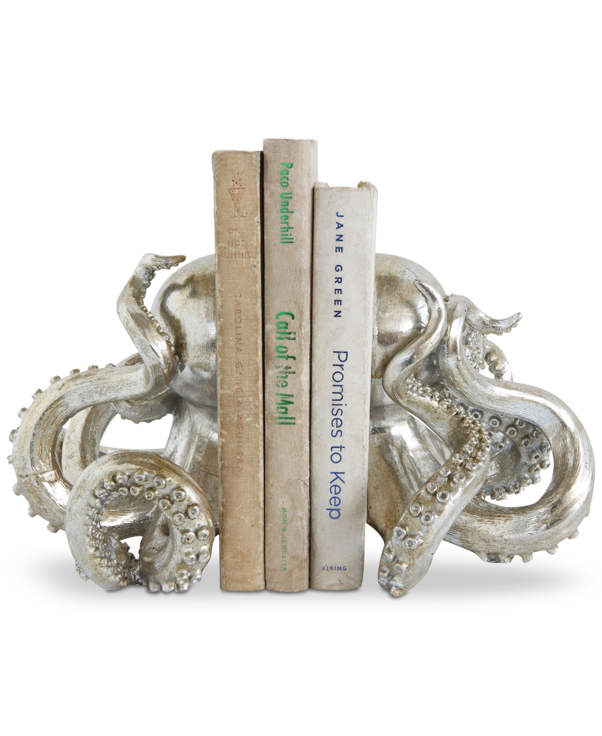 Click here for Decorative Resin Octopus Bookends  Silver-Tone  Se... prices