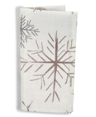 Lenox Alpine Sparkle Set of 4 Napkins - Macy's