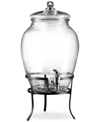 Style Setter 338-Oz. Beverage Dispenser with Metal Rack - Macy's
