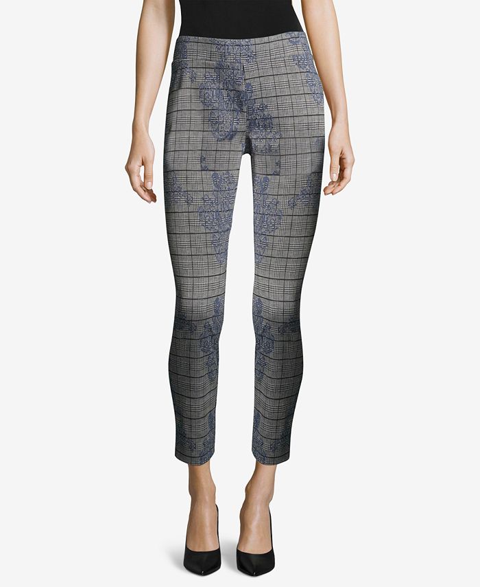 ECI Jacquard Mixed-Print Pull-On Pants - Macy's
