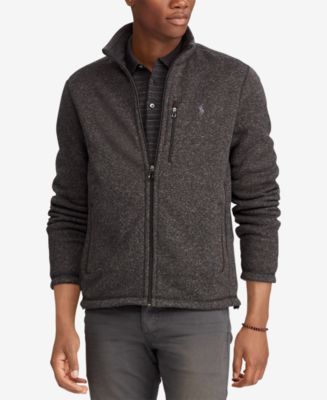 Polo Ralph Lauren Men's Big & Tall Fleece Mock Neck Jacket - Macy's