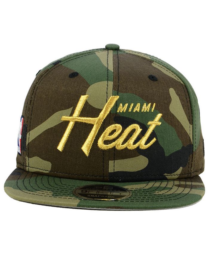 New Era Miami Heat Classic Script 9FIFTY Snapback Cap - Macy's