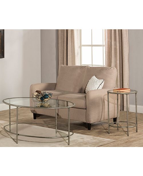 Hillsdale Corbin Coffee Table with Top Glass Shelf & Reviews - Home ...
