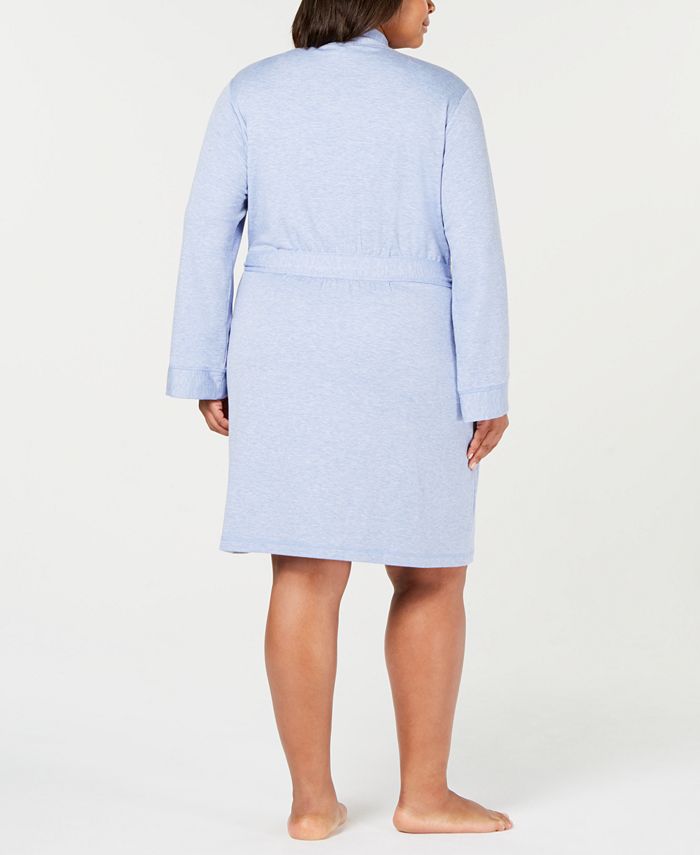 Charter Club Plus Size French Terry Robe, Created for Macy's - Macy's