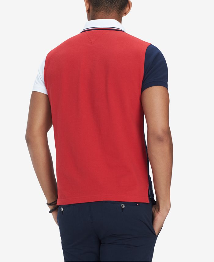 Tommy Hilfiger Men's Diagonal Colorblocked Polo, Created for Macy's ...