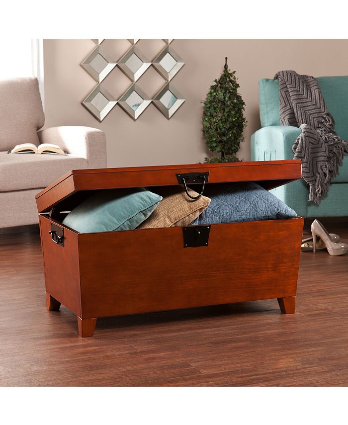 Southern Enterprises Pyramid Trunk Cocktail Table - Macy's