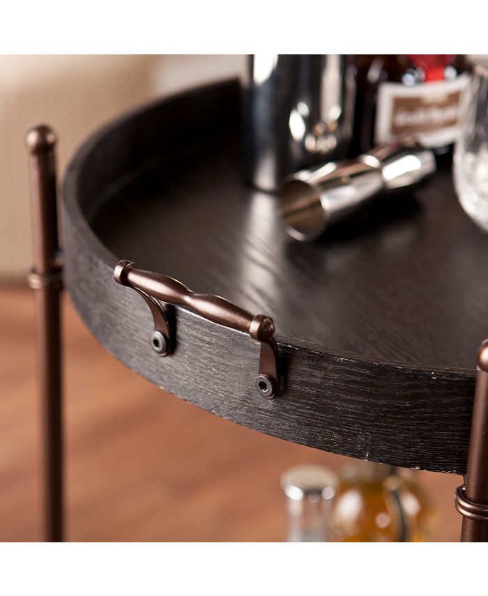 Southern Enterprises Alfred Two-Tier Round Butler Table - Macy's