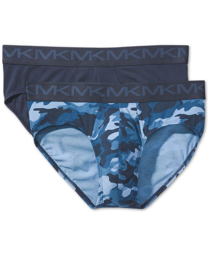 Michael Kors Men's 2-Pk. Stretch Factor Low-Rise Briefs - Macy's