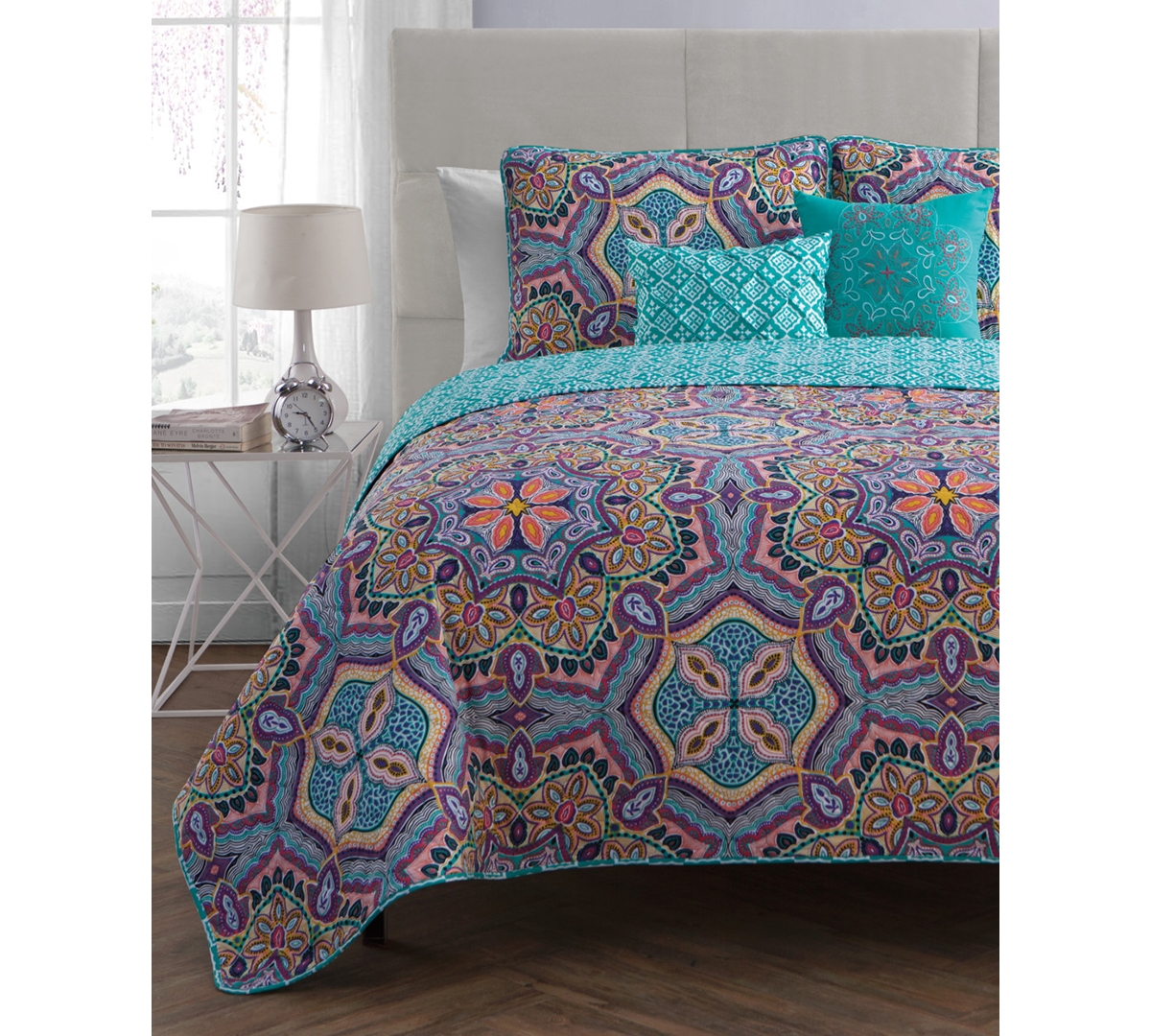 Click here for Vcny Home Yara Reversible 5-Pc. Quilt Set  Full/Qu... prices