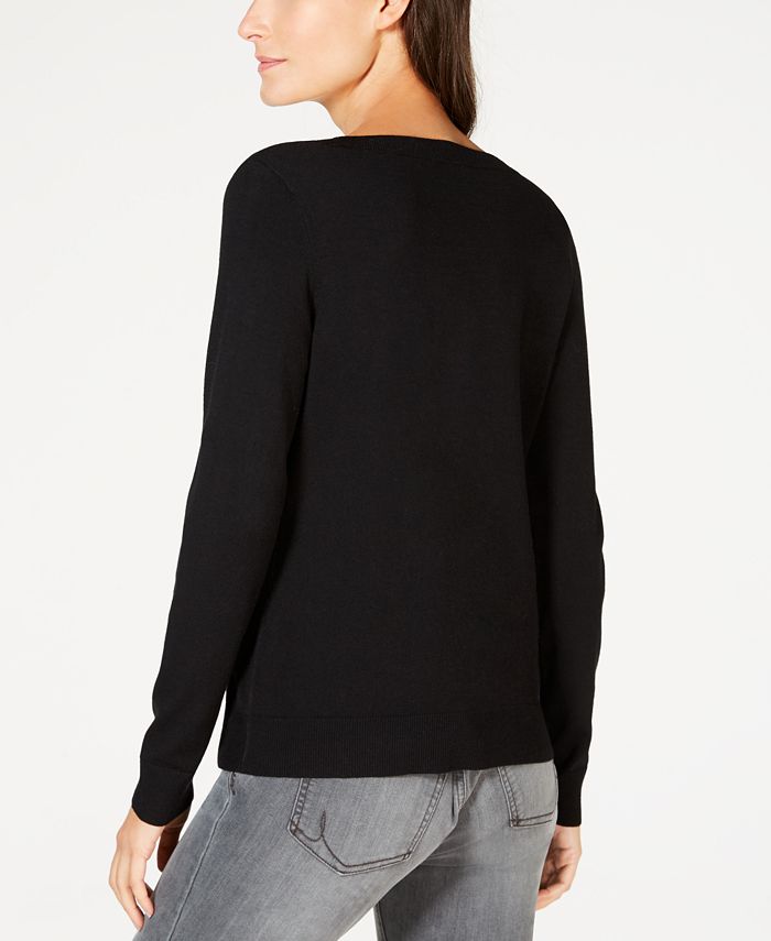 INC International Concepts I.N.C. Studded Graphic Sweater, Created for ...