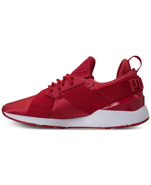 Puma Women's Muse Satin Casual Sneakers from Finish Line & Reviews ...