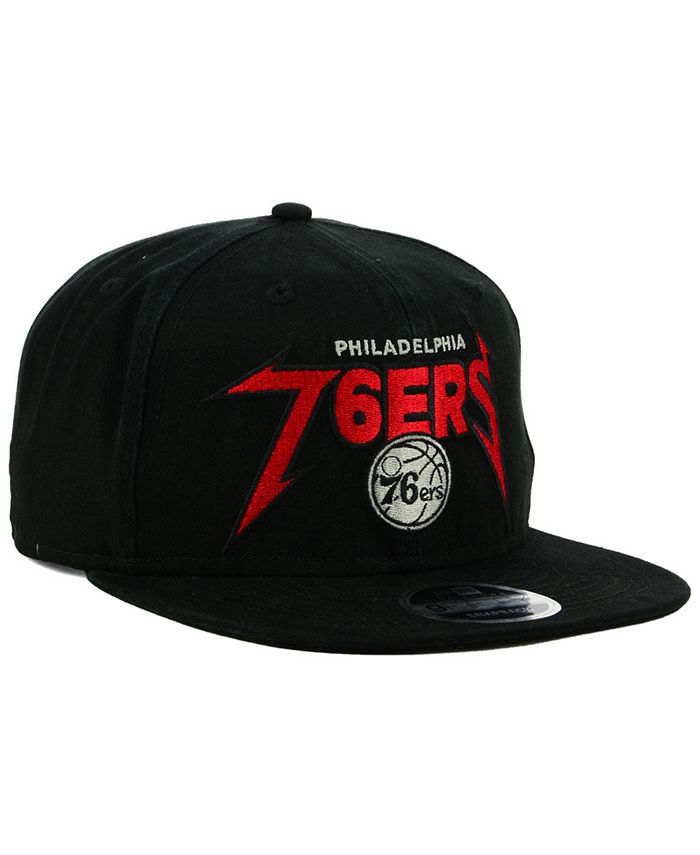 New Era Philadelphia 76ers 90s Throwback Groupie 9FIFTY Snapback Cap ...