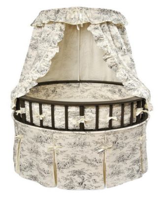 Elegance Round Baby Bassinet With Canopy - Macy's