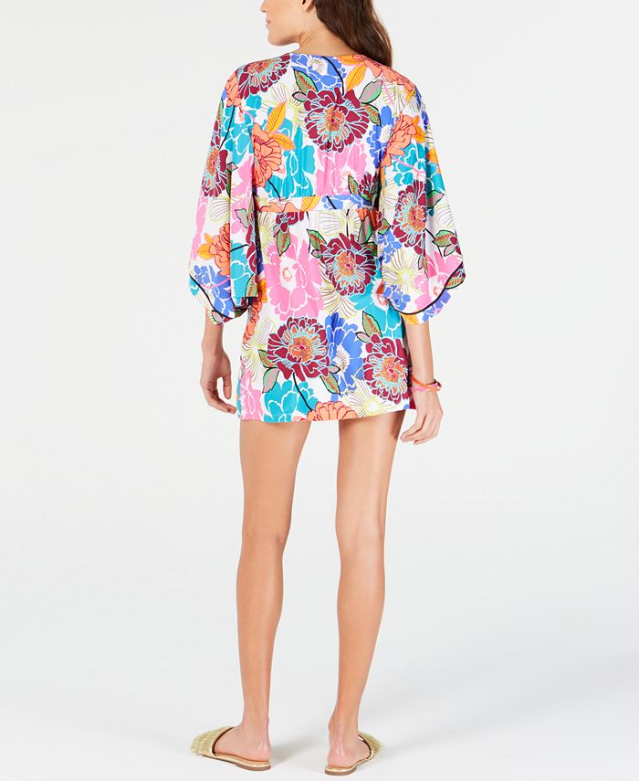 Trina Turk Radiant Blooms Tunic Cover-Up - Macy's