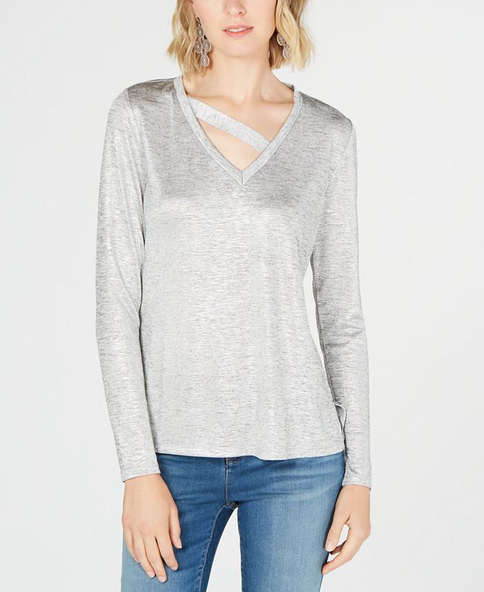 INC International Concepts I.N.C. Strap-Detail Top, Created for Macy's ...