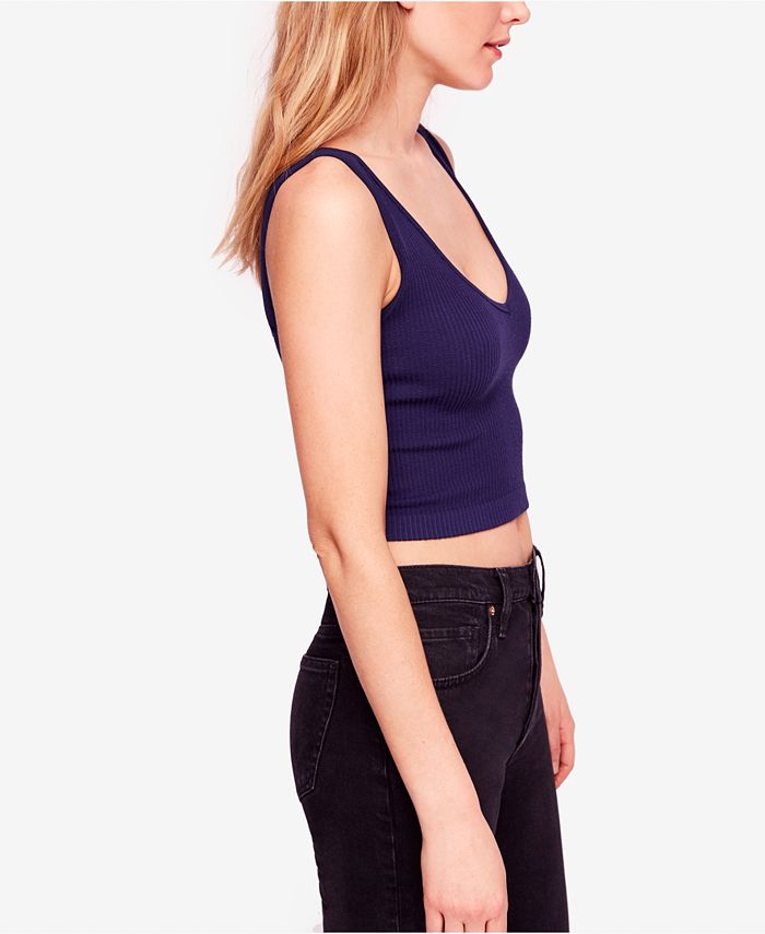 Free People Solid Rib Tank Top - Macy's