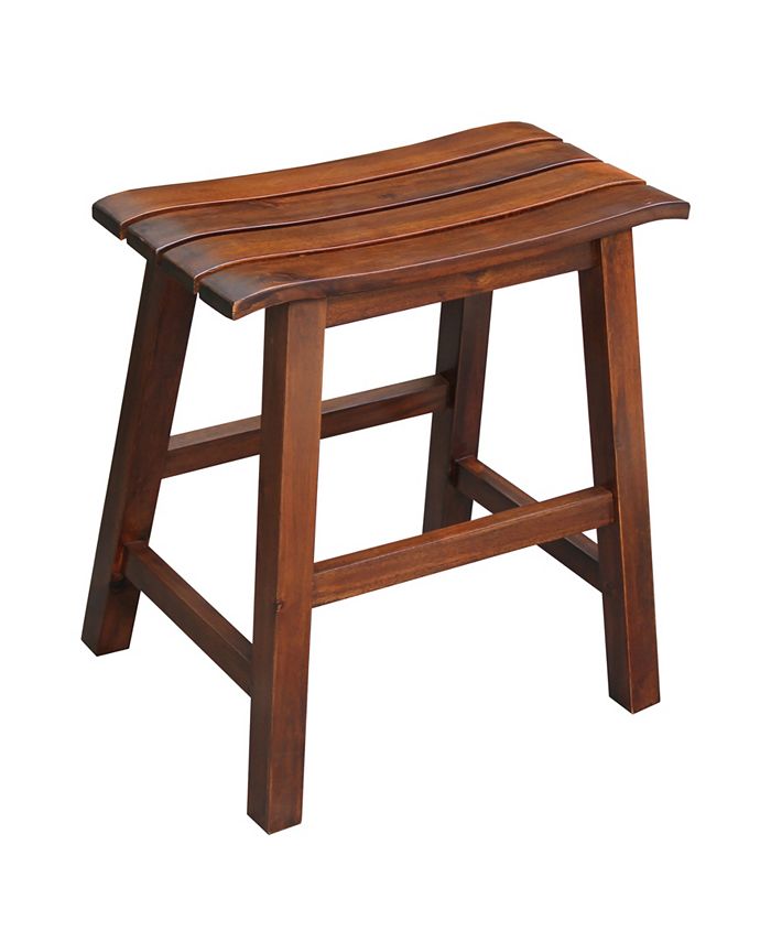 International Concepts Slat Seat Stool - 18" Seat Height - Macy's