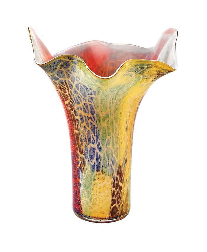 Badash Crystal Firestorm Vase - Macy's