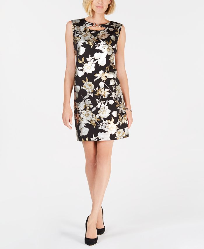 JM Collection Petites JM Collection Petite Floral-Print Sheath Dress ...