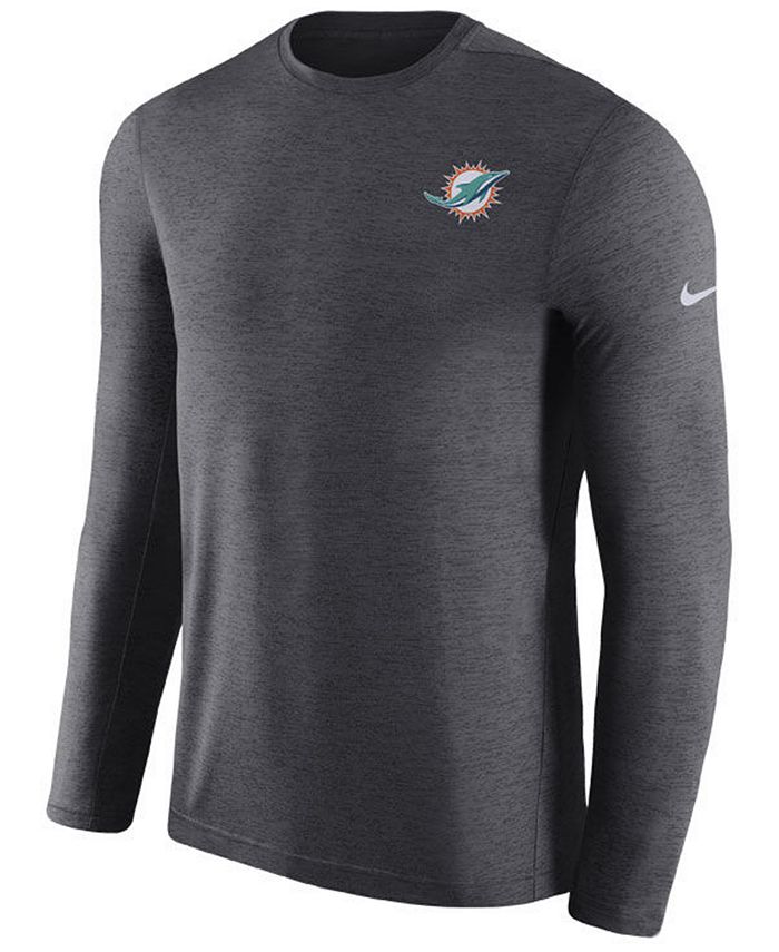 Nike Men's Miami Dolphins Coaches Long Sleeve Top - Macy's