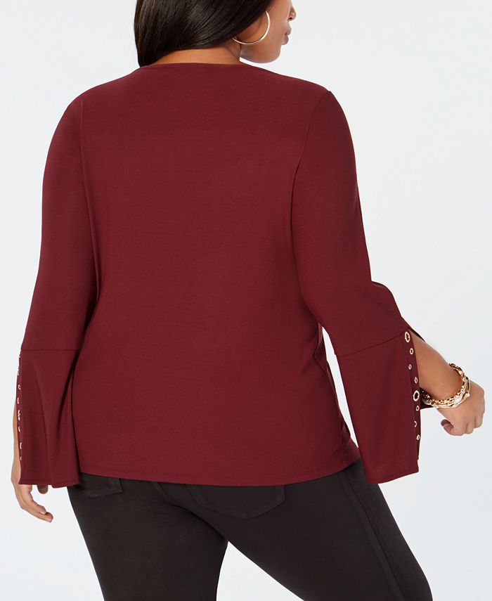 INC International Concepts I.N.C. Plus Size Embellished Top, Created ...