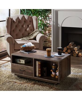 Furniture of America Xan Rustic Coffee Table - Macy's