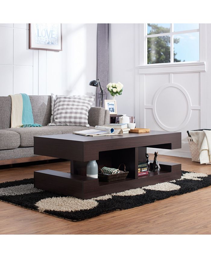 Furniture of America Finney Rectangular Coffee Table - Macy's