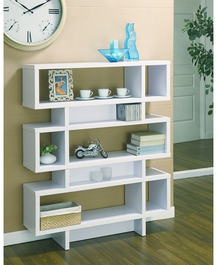 Furniture of America Caila Modern Geometric Bookcase - Macy's