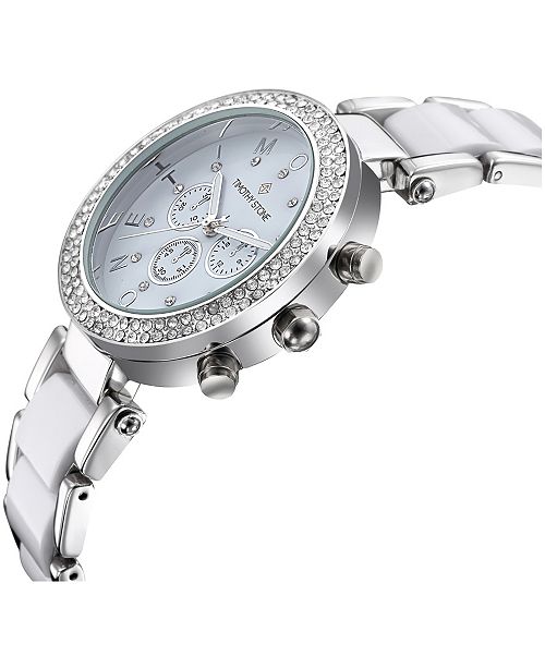 Timothy Stone Women's 'Desire' Crystal Accented Two Tone Bracelet ...