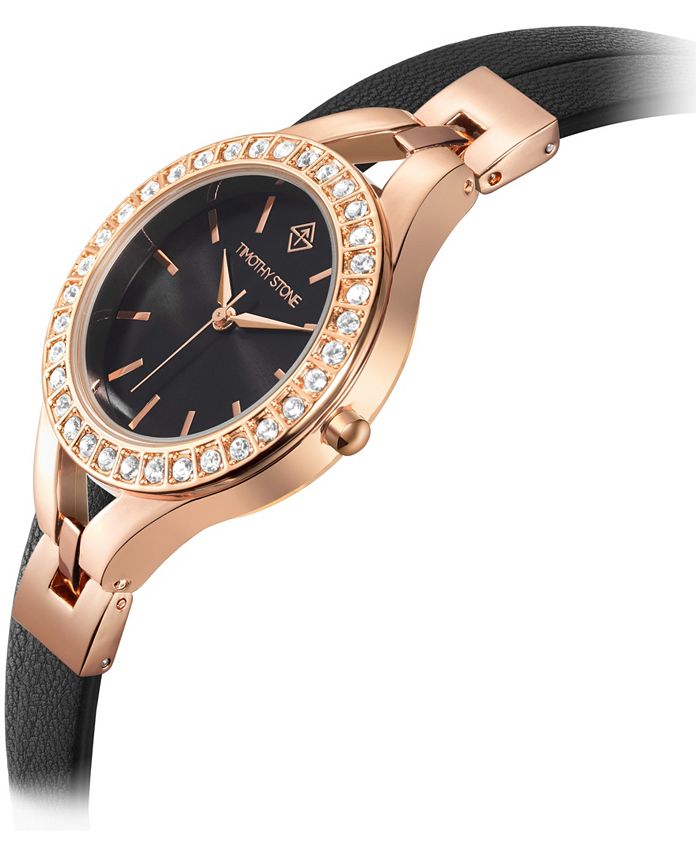 Timothy Stone Women's 'Joliet Crystal Accented Quartz Double Wrapped ...