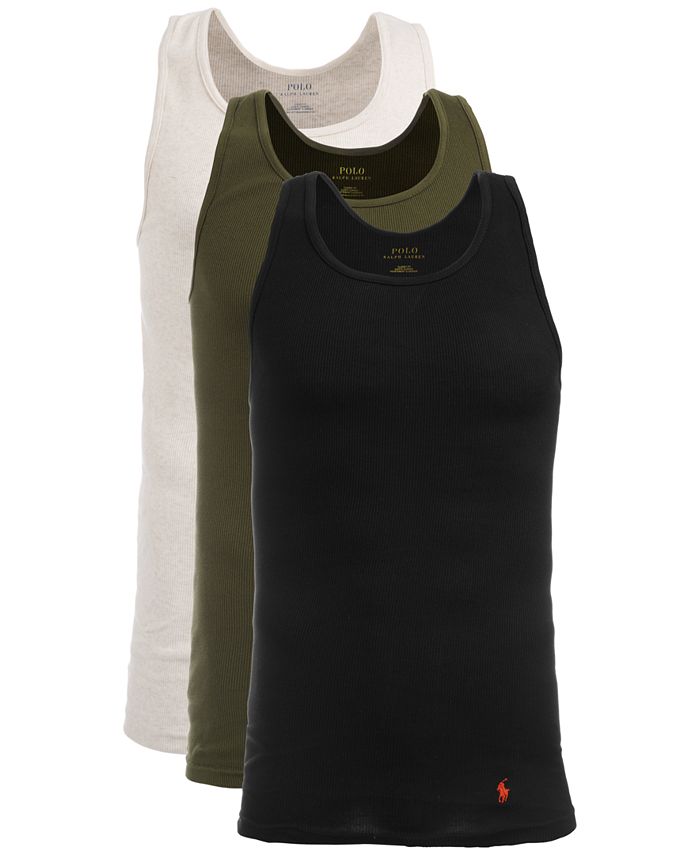Polo Ralph Lauren Men's Classic Cotton Tank Top, 3-Pk. - Macy's