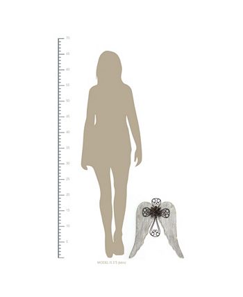 Stratton Home Décor Stratton Home Decor Angel Wings with Cross Wall ...