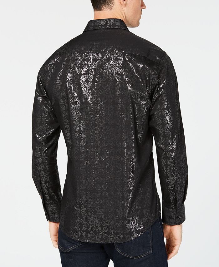 Tallia Men's Slim-Fit Shimmer Dress Shirt - Macy's