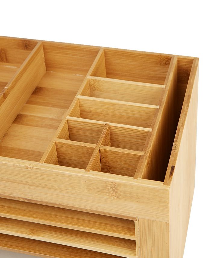 Mind Reader Bamboo Desk File Organizer, Brown - Macy's