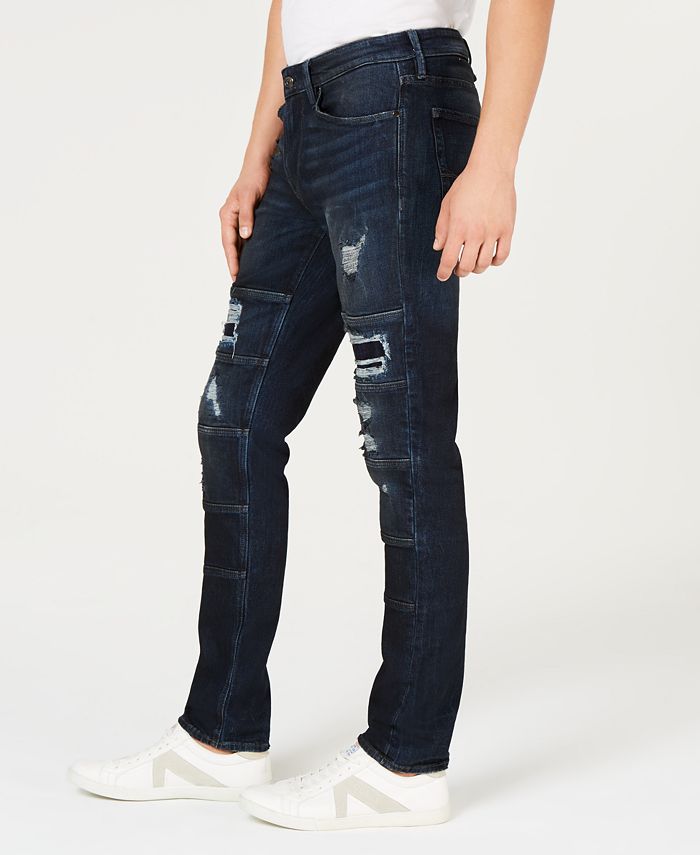 GUESS Men's Slim-Fit, Tapered Ripped Jeans - Macy's