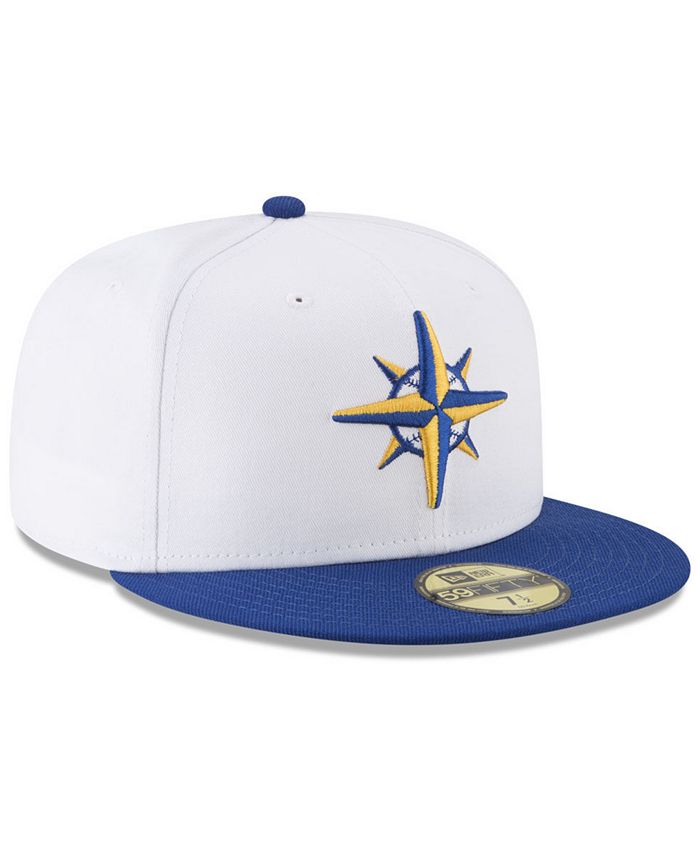 New Era Seattle Mariners Batting Practice Wool Flip 59FIFTY FITTED Cap ...