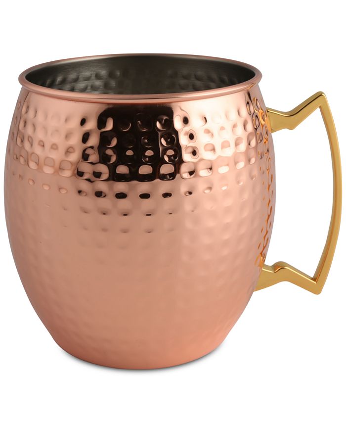 Cambridge CLOSEOUT! Hammered Copper-Plated Mule Mug-Shaped Ice Bucket ...