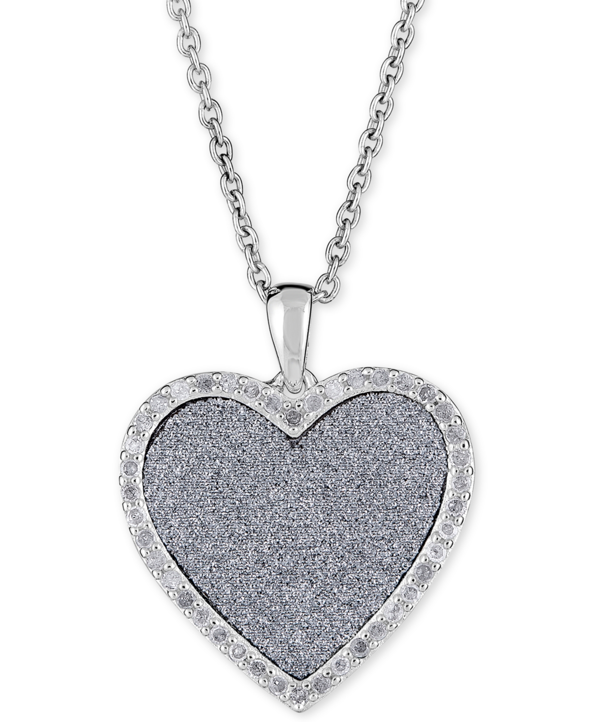 Click here for Diamond Glitter Heart 18 Pendant Necklace (1/4 ct.... prices