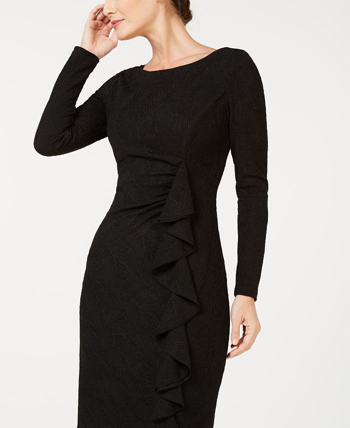 Jessica Howard Petite Cascade-Ruffle Dress - Macy's