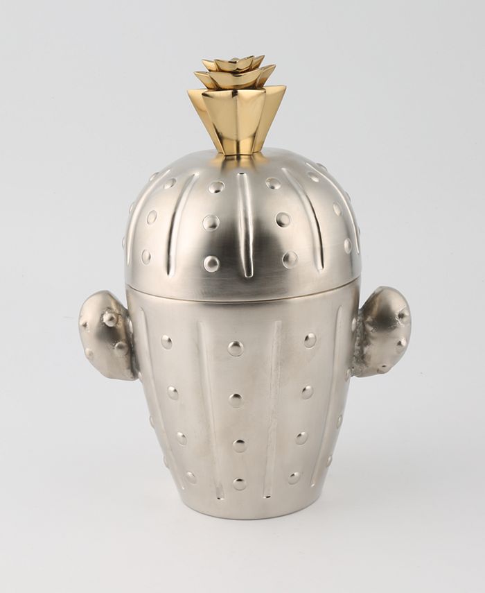 Cambridge CLOSEOUT! Brushed Stainless Steel & Gold-Tone Cactus Ice ...
