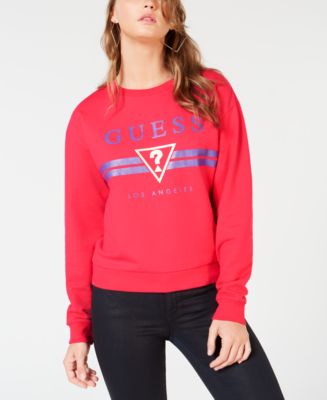 GUESS Logo Graphic Sweatshirt - Macy's