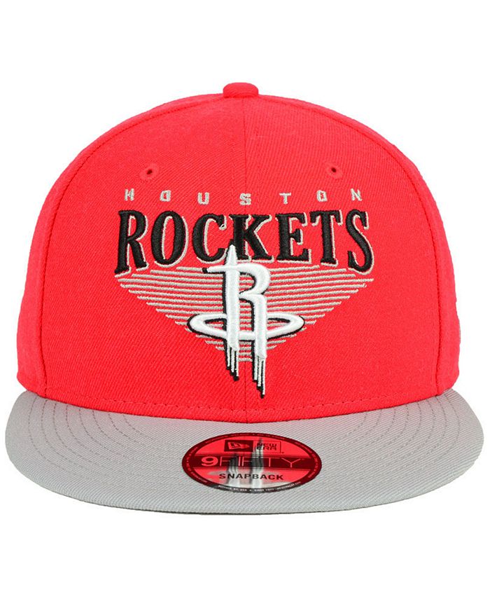 New Era Houston Rockets Retro Triangle 9FIFTY Snapback Cap - Macy's