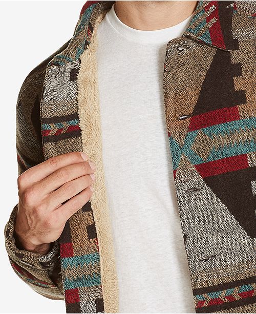 Weatherproof Vintage Men's Aztec Wool Jacket & Reviews - Coats ...